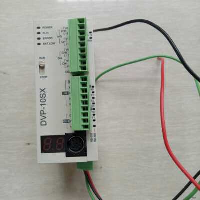 台达PLC DVP10SX11R成色如图配件全包好用