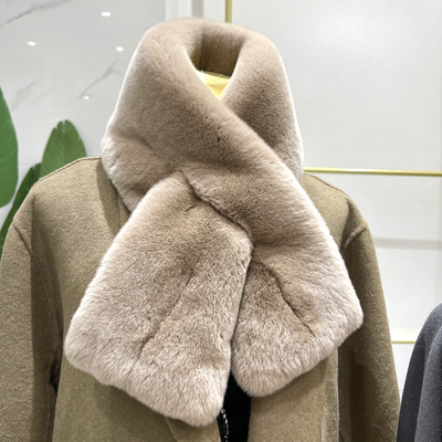 天鹅绒围巾双面韩版女冬季