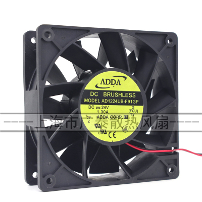 原装ADDA 12CM 12038 DC24V 1.30A AD1224UB-F91GP变频器散热风扇