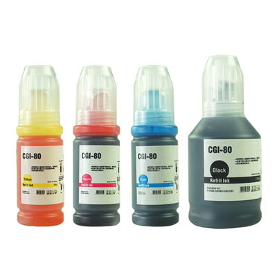 适用佳能G7080连供打印机墨水GM4080墨水GM2070复印扫描一体机G5080佳能GM2080打印机墨水G5070 6070四色墨水
