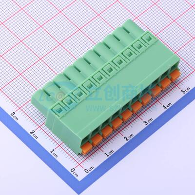 插拔式接线端子 KF2EDGKN-5.08-10P P=5.08mm 插头 1x10P 原装
