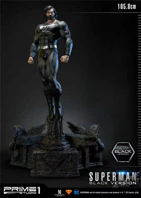 Prime 1 Studio P1S 蝙蝠侠 1/3 缄默 Hush 超人 黑衣版 雕像