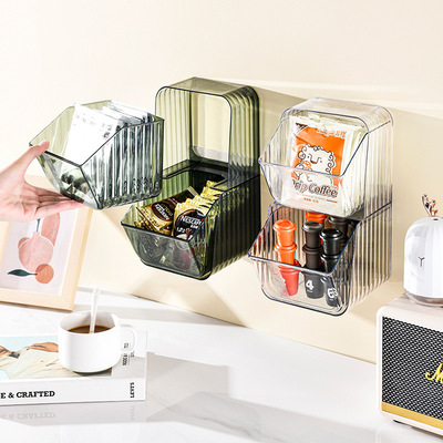 Desktop multifunctional tea bag storage rack, coffee and mi