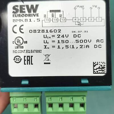 可维修SEW整流器BMKB1.5，型号08281602，输入电