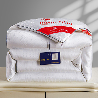 HILTON YILIN桑蚕丝冬被加厚保暖四季通用被棉被芯被子单人空调