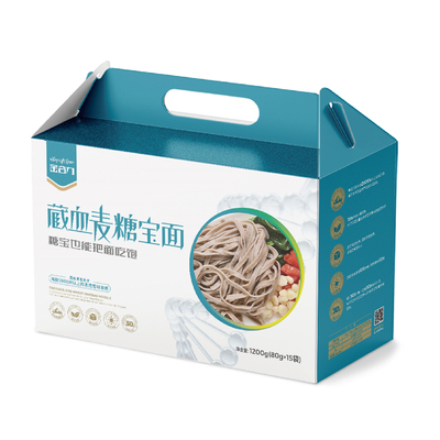糖宝面青藏高原藏血麦糖宝面1200g(80g*15袋)/箱包邮