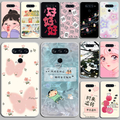 适用LG V50 ThinQ手机壳防摔LGV50全包软硅胶手机套个性卡通来图定制卡通硅胶软套外壳保护套
