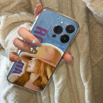 适用苹果13iPhone15p17p创意18promax透明软手机壳适用14PLUS粉帽子金发赵露思适用华为NOVA16适用华为PURA90