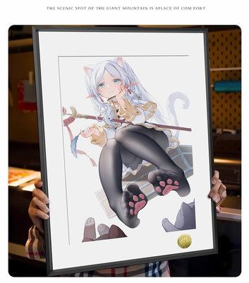 葬送的芙莉莲Frieren可爱猫猫兽娘同人周边装饰画