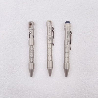 泰锐TACRAY迷你版多功能钛合金触控笔枪栓笔防卫笔战术签字笔 EDC