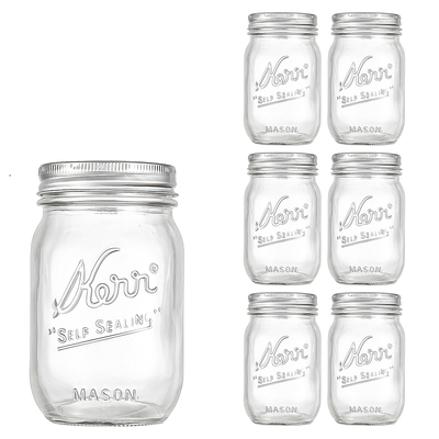 【梅森生活家】美国kerr梅森罐16oz标口玻璃密封罐沙拉酸奶燕麦杯