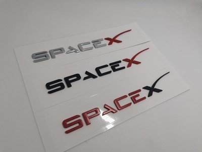适用于特斯拉TESLA MODER3 X S Y车标 车尾贴标 SPACEX塑料车贴