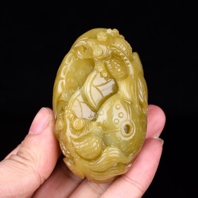 天然籽料原石把件新疆和田玉