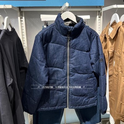 Lee男士立领牛仔羽绒服