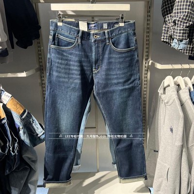 Lee拉链男士加绒牛仔裤