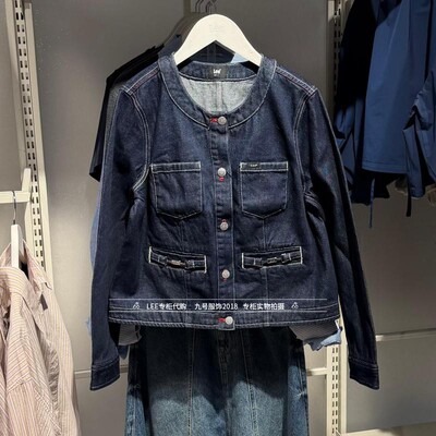 lee女士圆领牛仔夹克外套