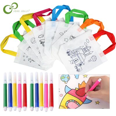 20pcs DIY Graffiti Bag Coloring Markers Handmade Painting No