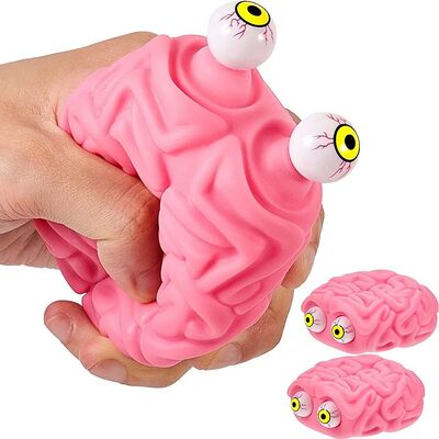 Flippy Brain Squishy Eye Popping Squeeze Fidget Splat Toy St