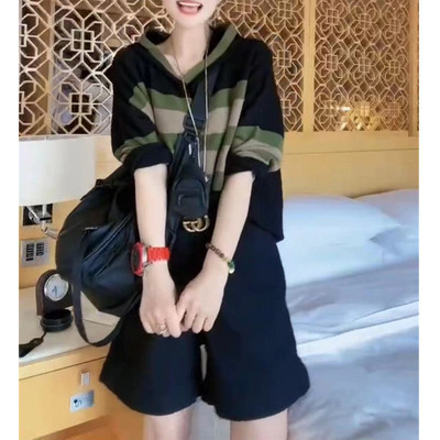 今年流行特惠23037大爱美依缘2026春季新款连帽套头上衣宽松遮肉