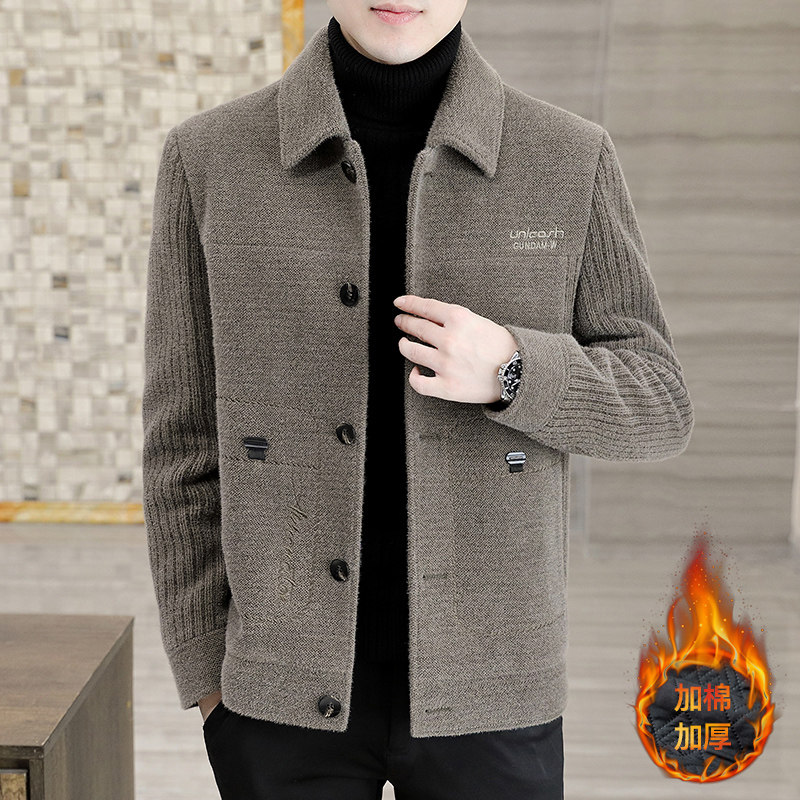 高品质秋冬金貂绒毛呢大衣休闲夹克加绒加厚棉服外套79906-P130_星座217XZ217217-79906 - 杭州女装网