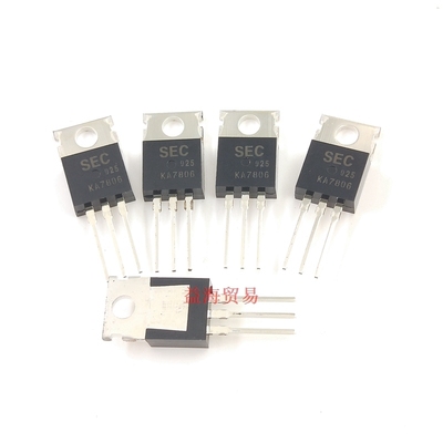 KA7806 稳压器 三端稳压 直插TO-220 SECKA7806 1A 6V 电源常用