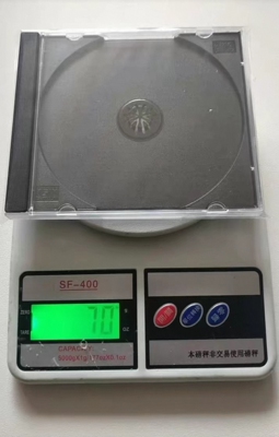 国产加厚盒子2元/个。CD盒，光盘盒。盒子重量是70g