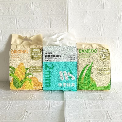 金多乐 混合型猫砂钠基膨润土豆腐猫砂抑菌除臭速吸结团2.4kg10kg