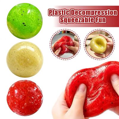 Soft Watermelon Slush Squeeze Ball DIY Handmade Squishy Toy