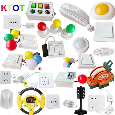Busy Board DIY Material Accessories Lamps Doorbell Montessor