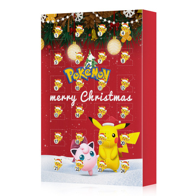 24 PCS Pokemon Christmas 2022 Advent Calendar Box Figure Toy