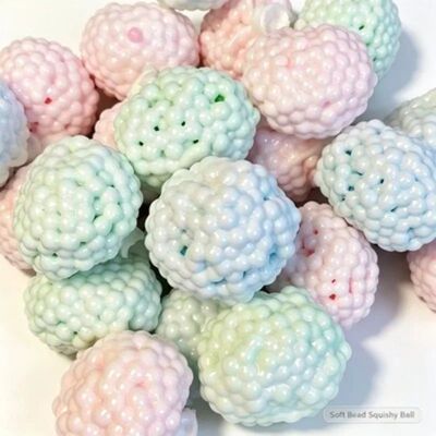 ASMR Bead Squishy Ball Fidget Toy Stress Relief Sensory Sque