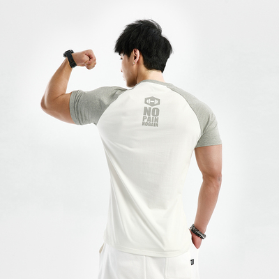 GYMDOG潮牌拼色短袖T恤男