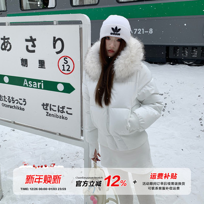 橘子树在哪儿韩系毛领棉衣棉服冬