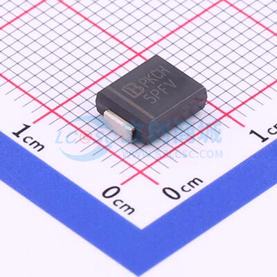 TVS/ESD管 5.0SMDJ45A/TR7 SMC(DO-214AB) 45V 68.8A 君耀