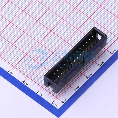 连接器 321026RG0ABK00A01 弯插,P=2.54mm 2x13P 简牛座