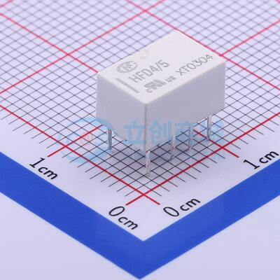 信号继电器 HFD4/5 DIP,6.5x10mm 8 5V 原装正品 电子元器件配单