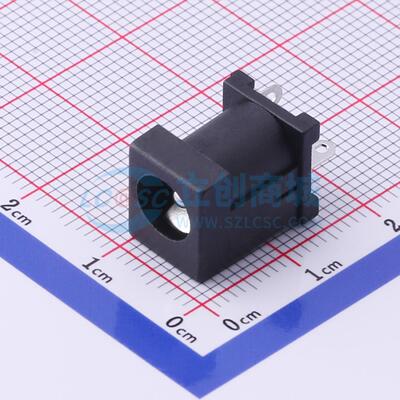 DC电源连接器 DC-012A-B250 插件 直插 2.5mm 6.4mm 电子元器件