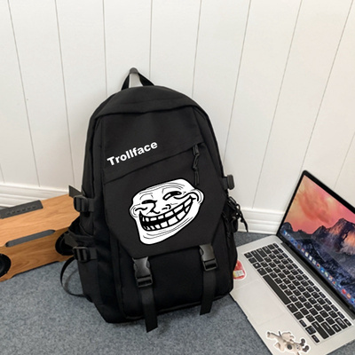 Trollface恶搞巨魔脸双肩书包