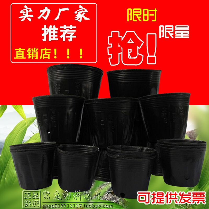 供应黑色塑料营养钵 玉田营养钵 PE塑料育苗盆 可降解营养杯