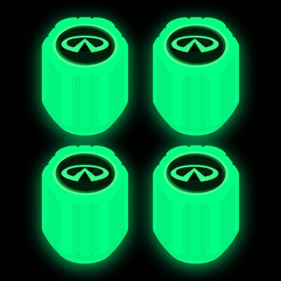 适用英菲尼迪夜光气门嘴Q50LQX50 QX60 Q70L汽车改装个性气嘴帽盖