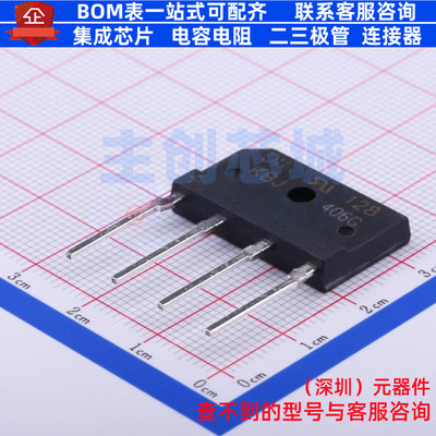 整流桥 KBJ406G KBJ DIODES(美台) 电子元器件配单全新原装
