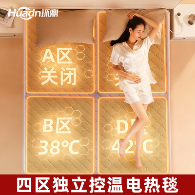 四区控温电热毯除螨除湿