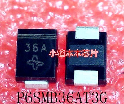 P6SMB36AT3G     P6SMB36A     丝印：36A    DO-214AA   新的