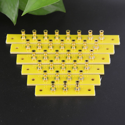 胆机功放焊接搭棚架 3位5位-13位铜镀金铆钉端子 搭棚条 接线架