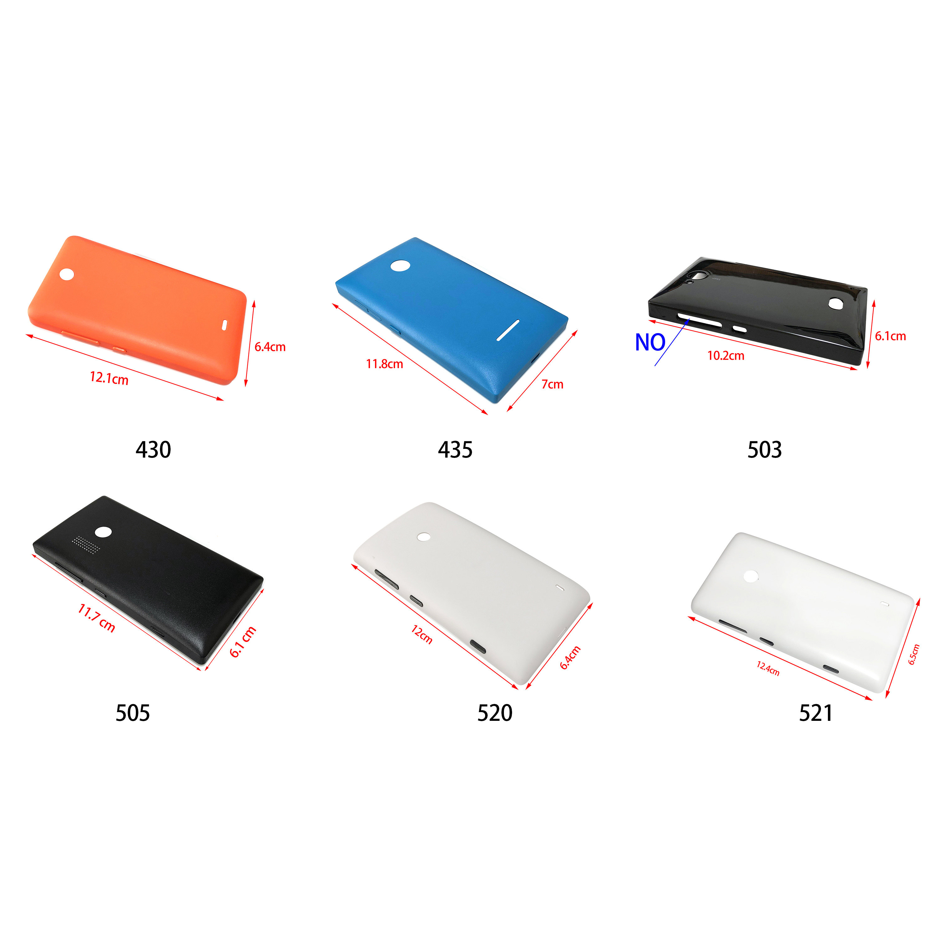 适用诺基亚lumia 430 435 503 520手机后盖电池外壳背壳_虎窝淘