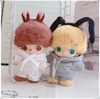 仅售衣服】DIMOOWORLD搪胶挂件娃衣布鲁托奇奇和蒂蒂卫衣卫裤套装