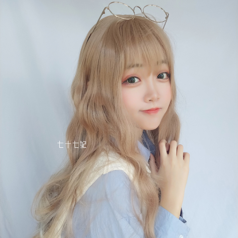 七十七妃软妹lolita假发女长卷发大波浪学生少女洛丽塔假发头套
