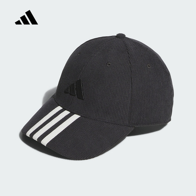 Adidas阿迪达斯男大童新款休闲时尚百搭灯芯绒运动遮阳帽子KR0336