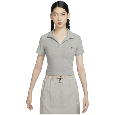 NIKE耐克短袖女夏季训练运动休闲露脐高腰短款t恤 HJ6852-063