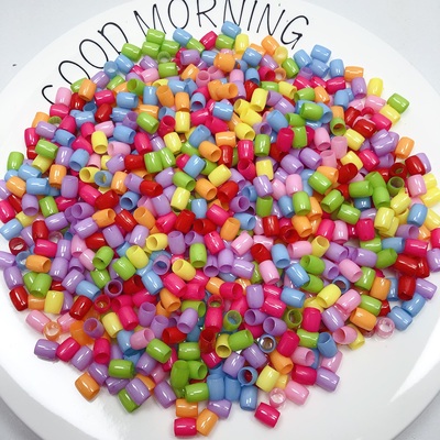 O05孔0.6CM皮筋珠混发150克diy手工材料配件满30包邮